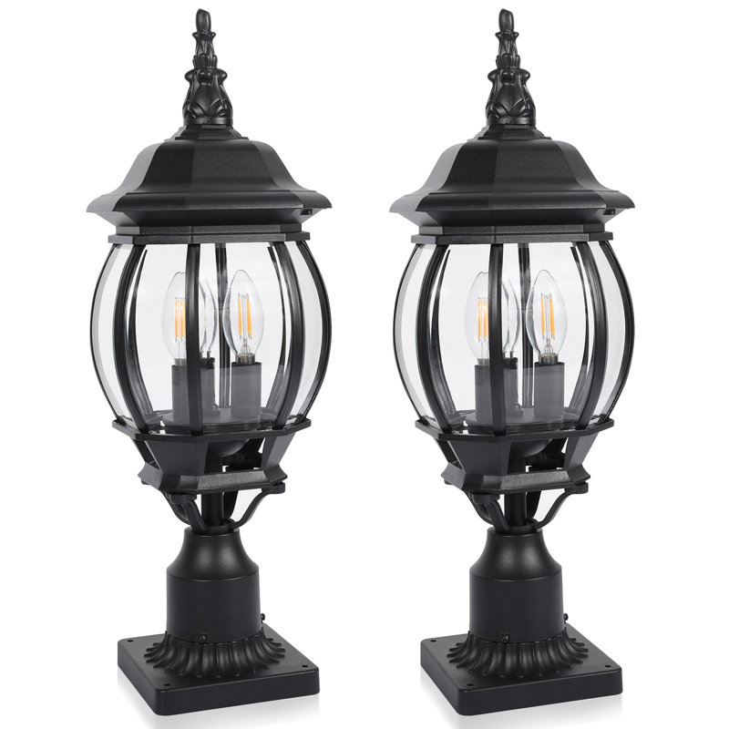 Charlton Home® Benna 3 -Light 21.6" H Hardwired Transparent Pier Mount Light & Reviews | Wayfair